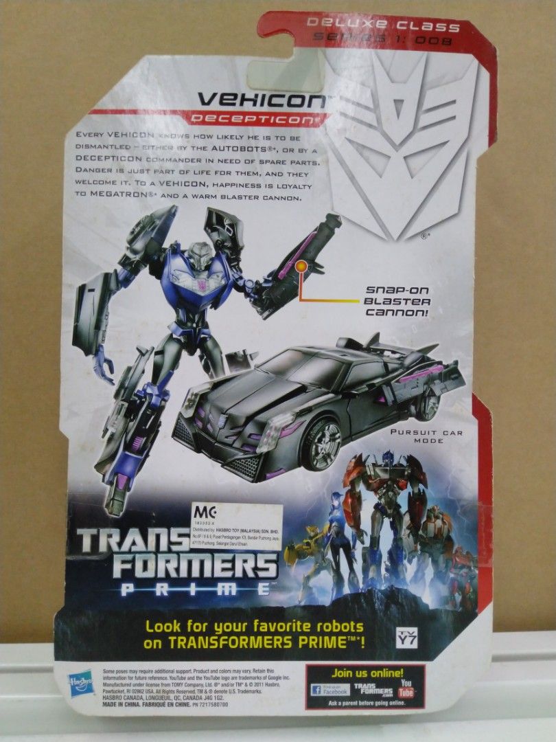 Transformers Prime Robot In Disguise Vehicon, Hobbies & Toys, Toys ...