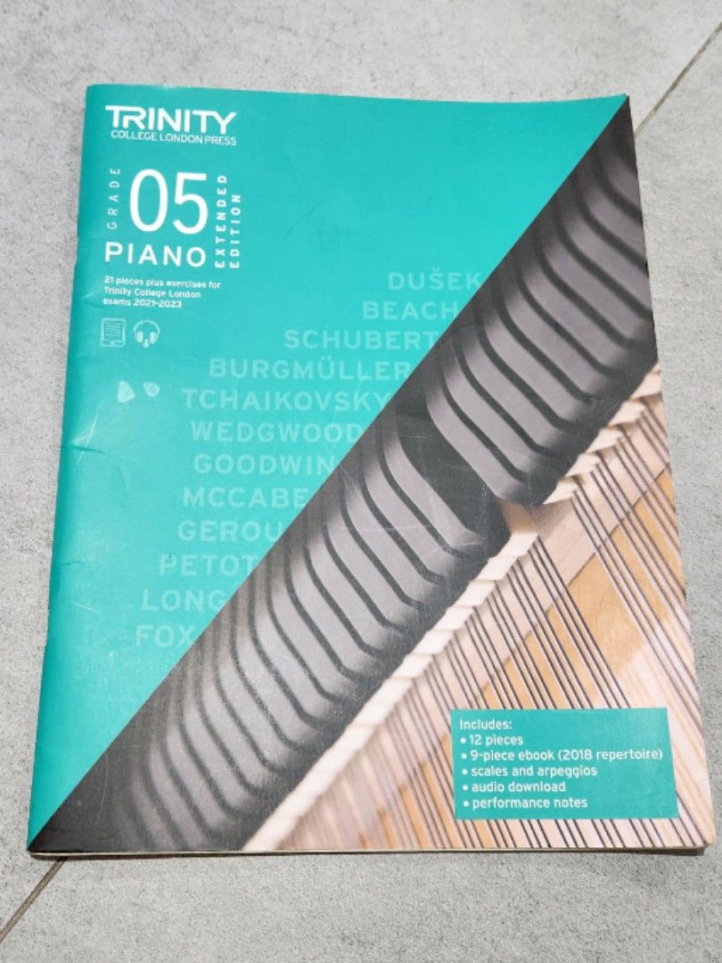 Trinity Grade 5 piano. Extended Edition. 2021-2023, Hobbies & Toys ...
