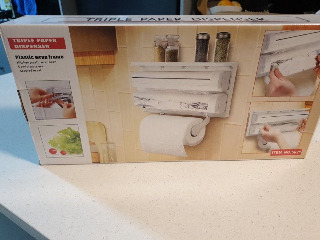 Triple paper dispenser, Furniture & Home Living, Kitchenware ...
