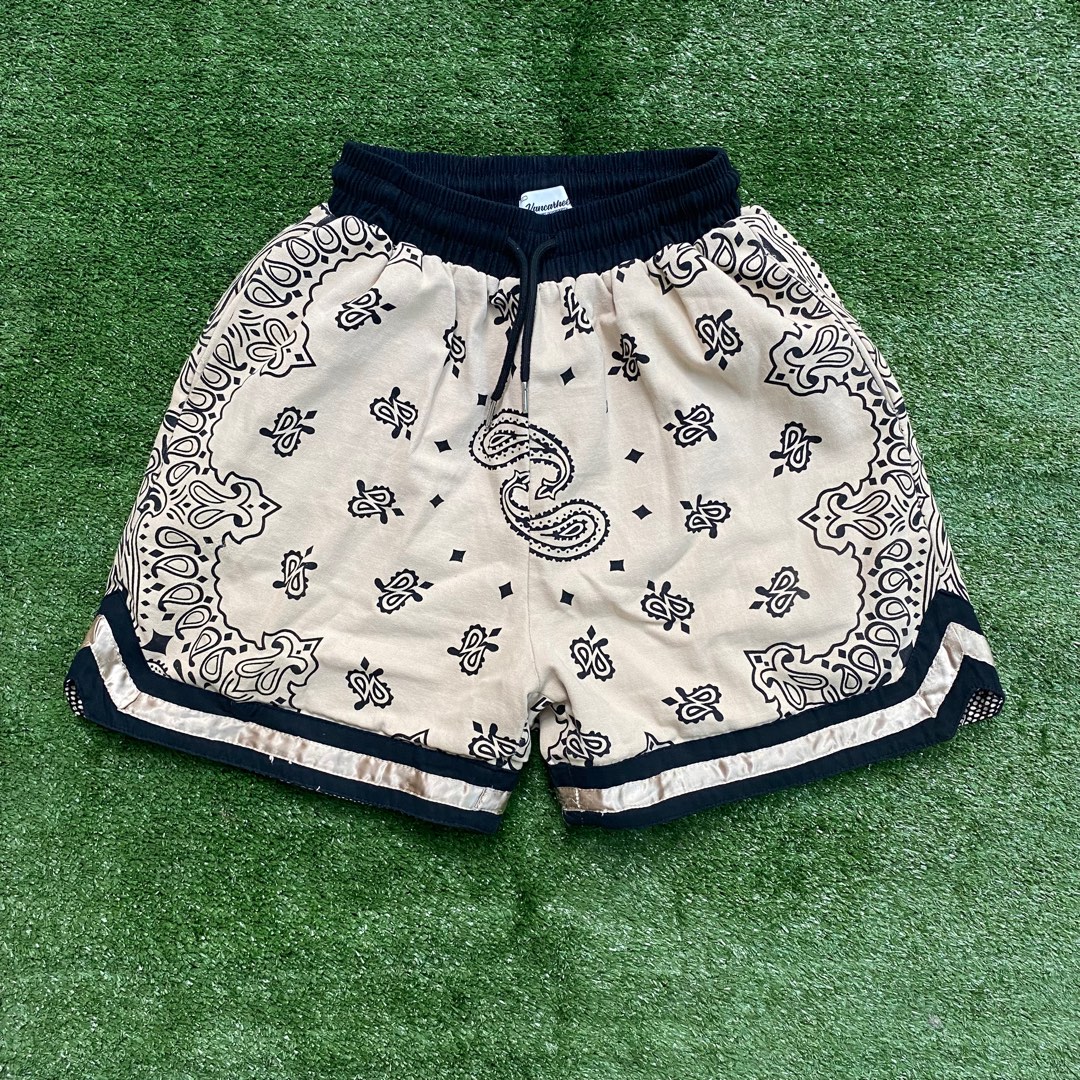 VANCARHELL PAISLEY PRINT MESH SHORTS on Carousell