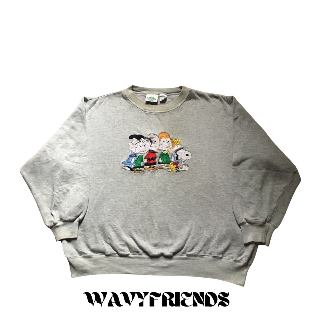 Vintage 90's Blitzz Studios Peanuts Embroidered Crewneck on Carousell