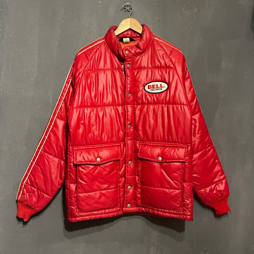 Vintage Bell Helmet Puffer Jacket Swingster Made in USA, Men's Fashion ...