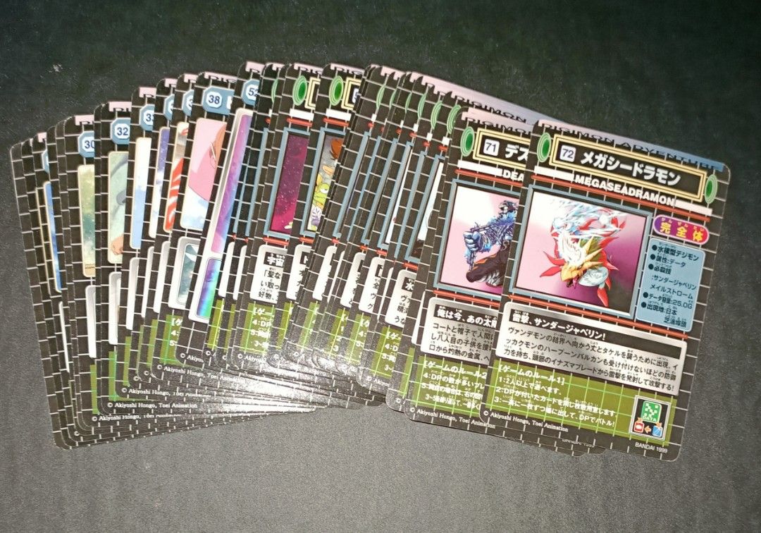 Vintage Digimon Adventure Card Set (Grey Border), Hobbies & Toys, Toys ...