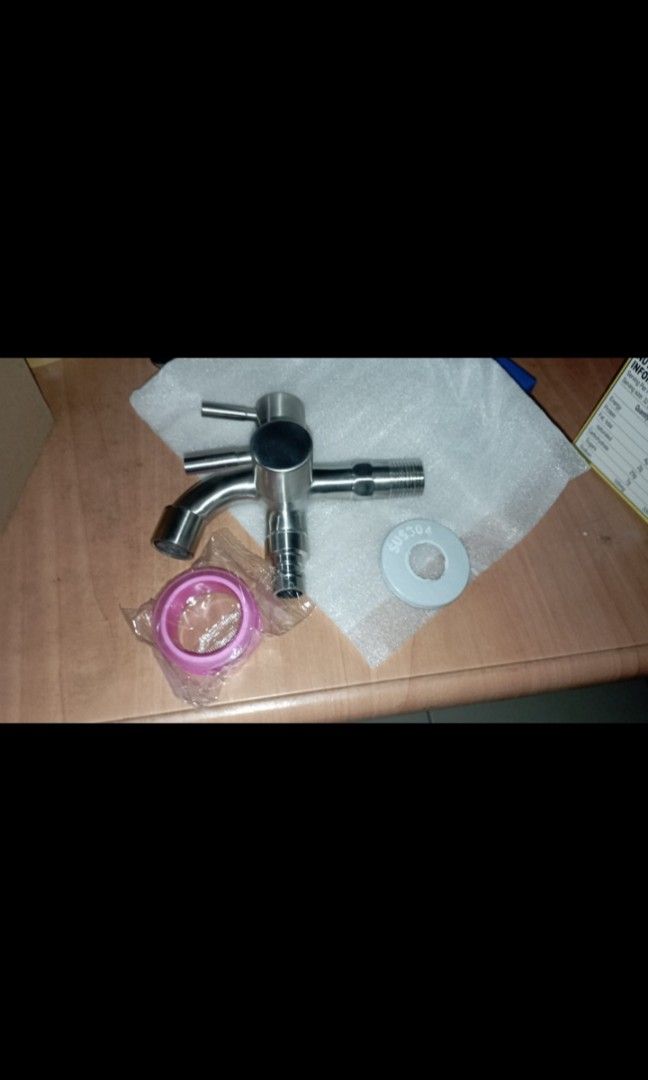 Water tap washing machine tap toilet tap 2 Way tap, Furniture & Home ...