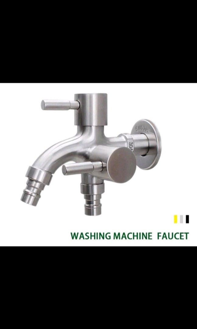 Water tap washing machine tap toilet tap 2 Way tap, Furniture & Home ...