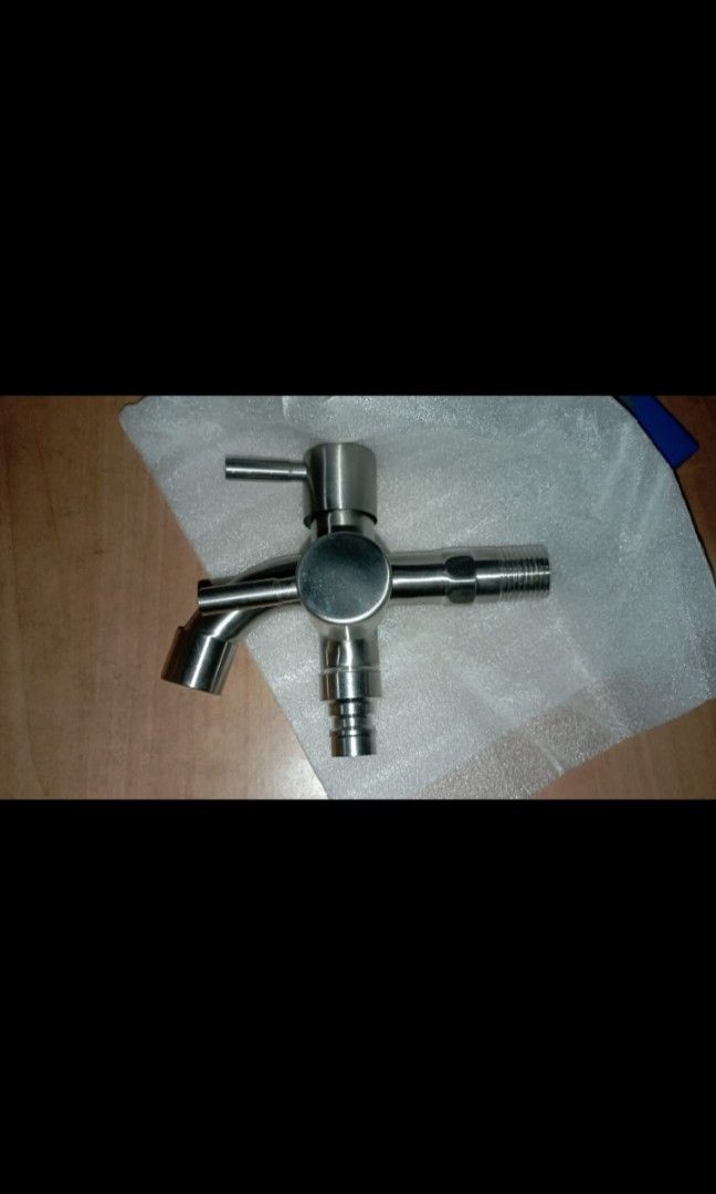 Water tap washing machine tap toilet tap 2 Way tap, Furniture & Home ...