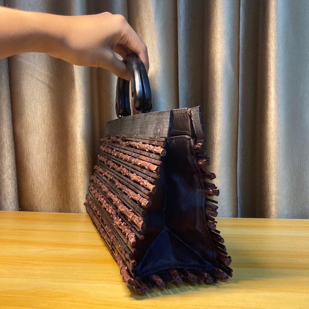 Wood Stick Hand Bag Carrier, Luxury, Bags & Wallets on Carousell