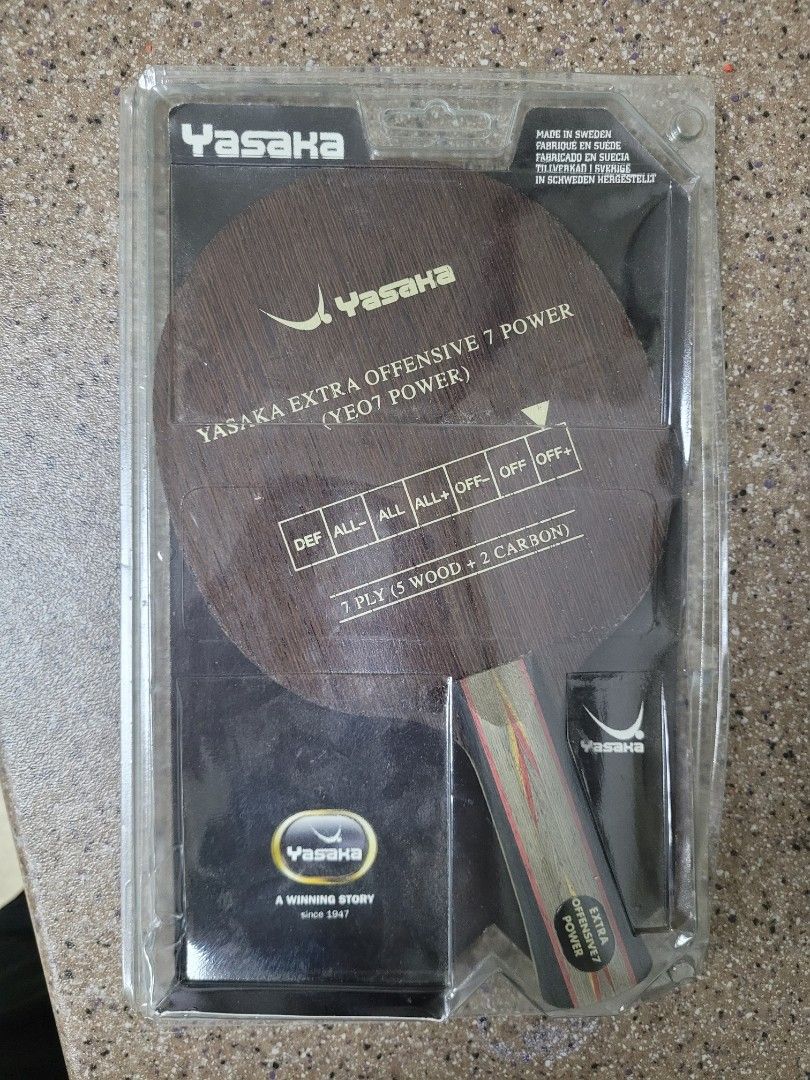 Yasaka blade bat ping pong, Sports Equipment, Sports & Games, Racket ...
