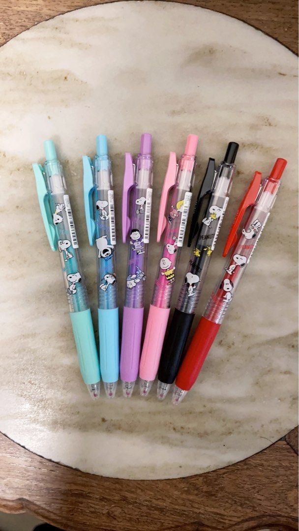 Zebra Japan Snoopy Sarasa Pen, Hobbies & Toys, Stationery & Craft ...