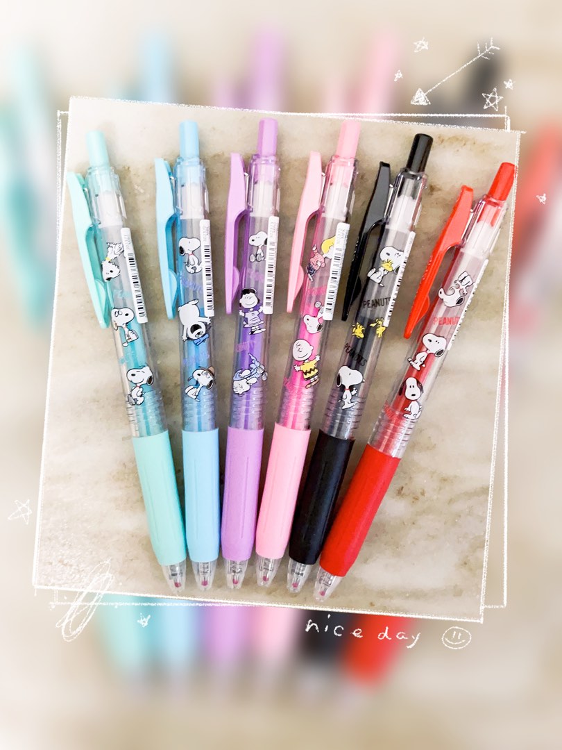 Zebra Japan Snoopy Sarasa Pen, Hobbies & Toys, Stationery & Craft ...
