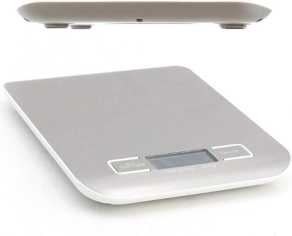 1625) SLIM LCD DIGITAL KITCHEN SCALE 11LB X 0.05OZ,5KG X 1G, TV & Home ...