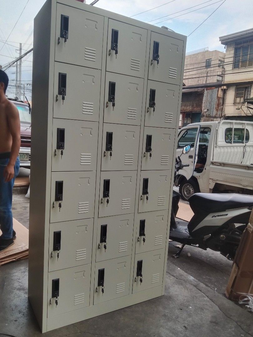 18 Doors Steel Lockers with Double Lock on Carousell