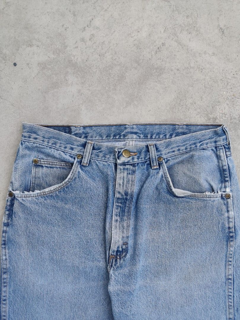 1990s Wrangler Distressed Denim Pants / Quite Luxury , Minimalist, Men ...