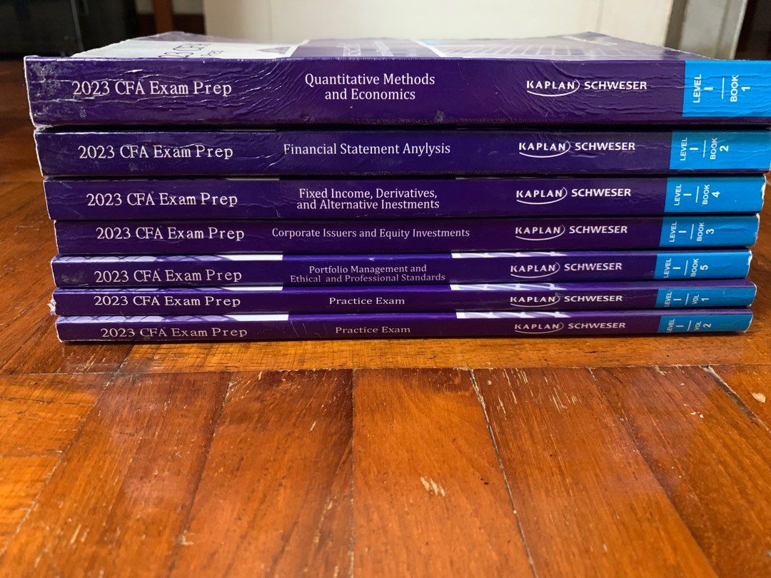 2023 Cfa Level 1 Kaplan Textbooks Full Set Hobbies And Toys Books