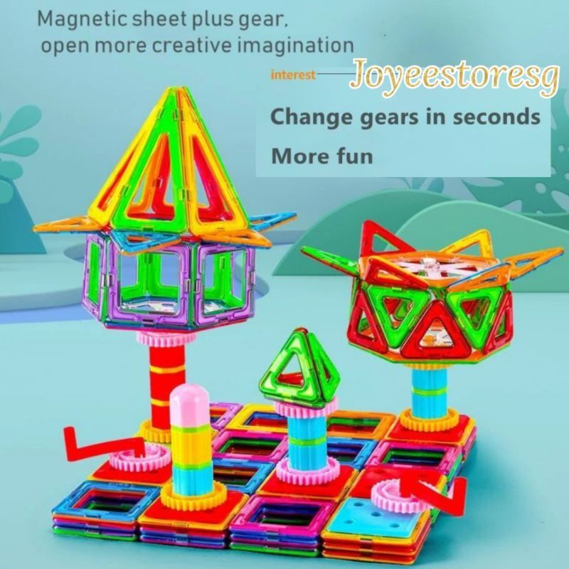 3D Magnetiles, Magbuild, Magnet Toys, Hobbies & Toys, Toys & Games on ...