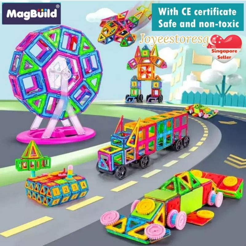 3D Magnetiles, Magbuild, Magnet Toys, Hobbies & Toys, Toys & Games on ...