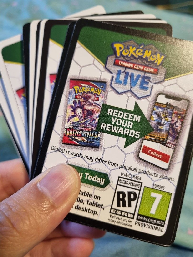 50 Pokemon code cards, Hobbies & Toys, Toys & Games on Carousell