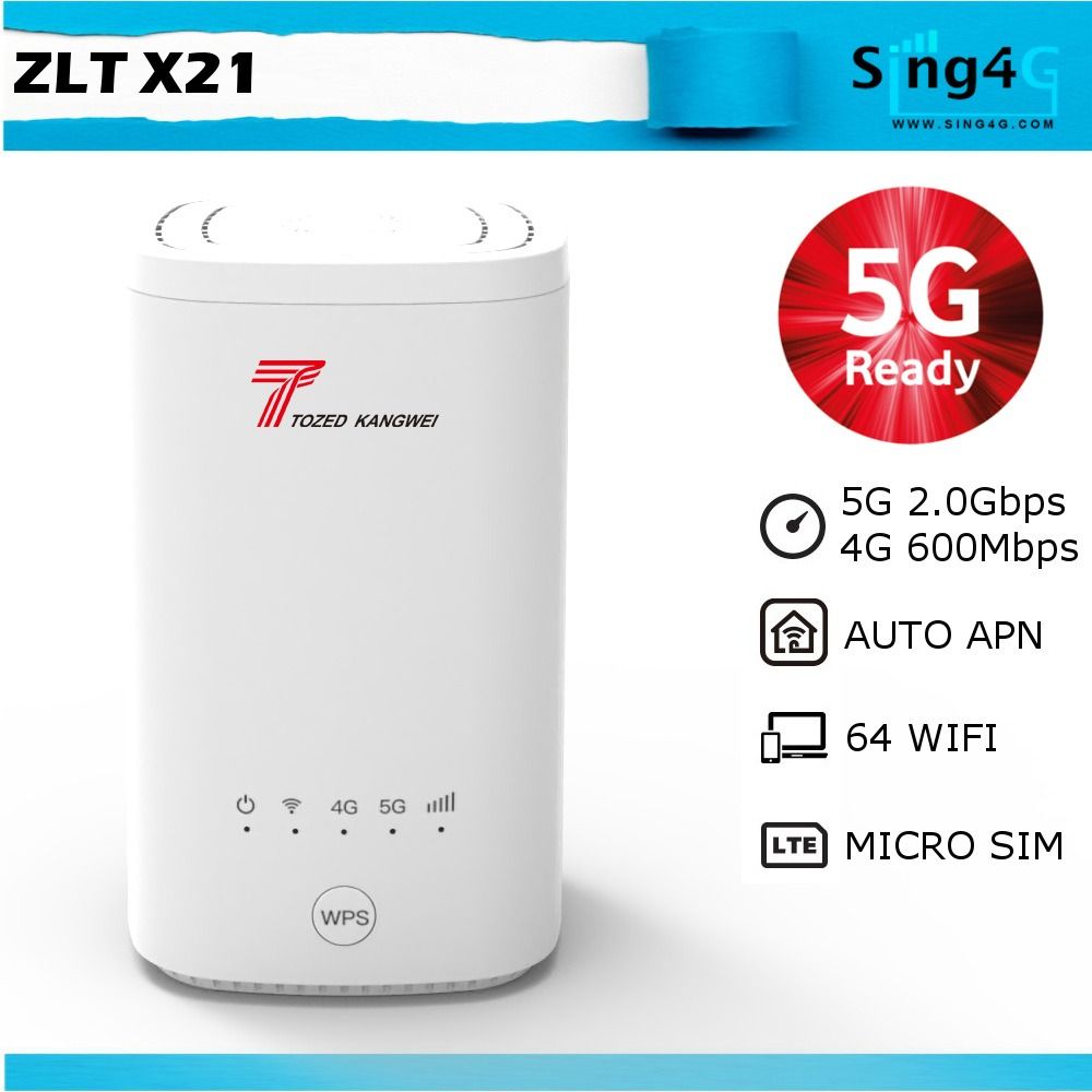 5G CPE ZLT X21 ( 2.0Gbps 4LAN 64 WIFI) 5G HIGH SPEED ROUTER, Computers & Tech, Parts ...