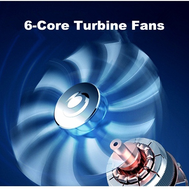 6 Fans RGB Laptop Cooling Pad, Computers & Tech, Parts & Accessories ...