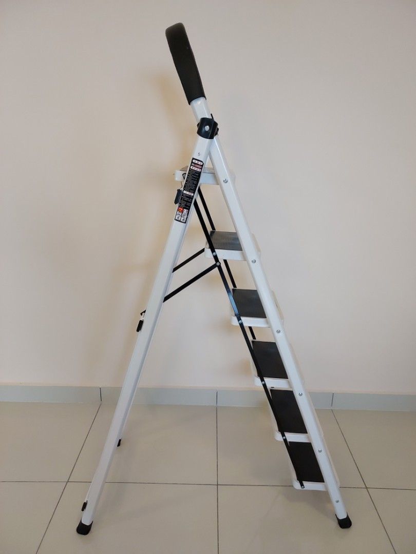 6 Tier Modern Ladder with stable wide steps, Furniture & Home Living ...