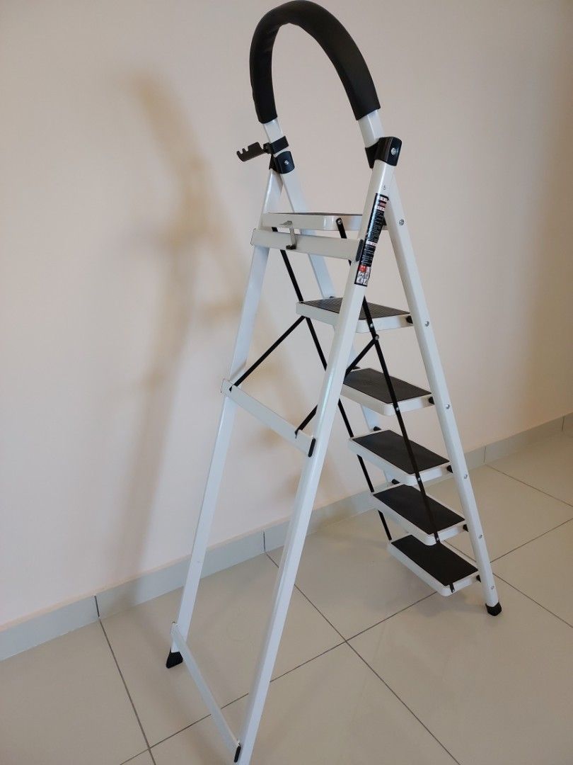 6 Tier Modern Ladder with stable wide steps, Furniture & Home Living ...