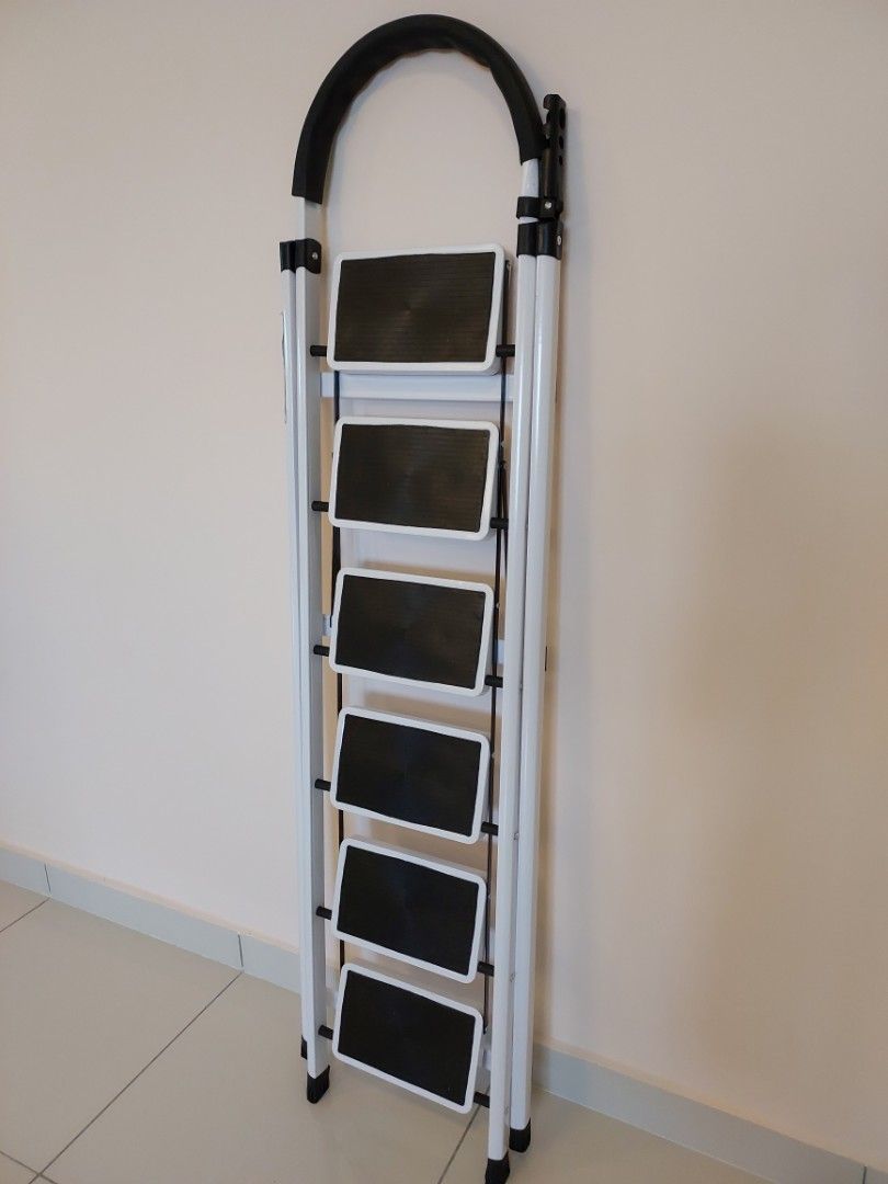 6 Tier Modern Ladder with stable wide steps, Furniture & Home Living ...