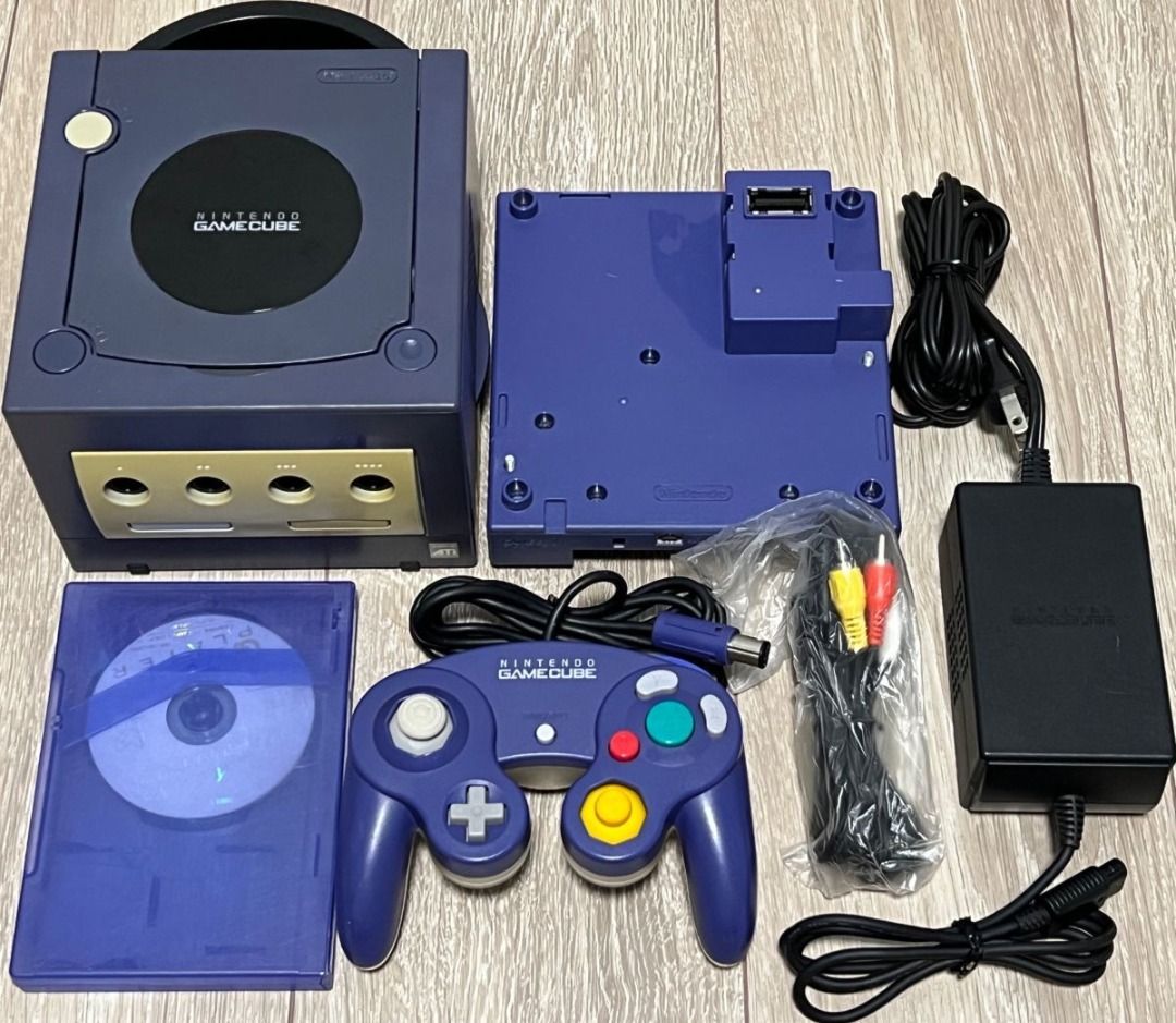 任天堂 GameCube 機身紫羅蘭 + Game Boy Player 啟動盤 GAME CUBE, 電子遊戲, 電子遊戲機 ...
