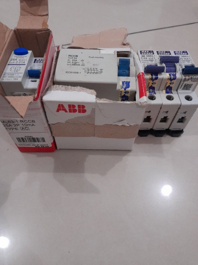 ABB Maxguard MCCB and RCB C32, C20, Services, Home Services, Electrical ...
