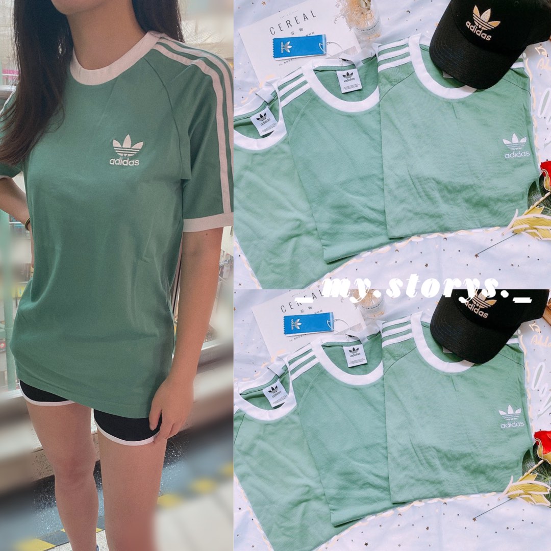 Adidas mint tee, 男裝, 上身及套裝, T-shirt、恤衫、有領衫 - Carousell