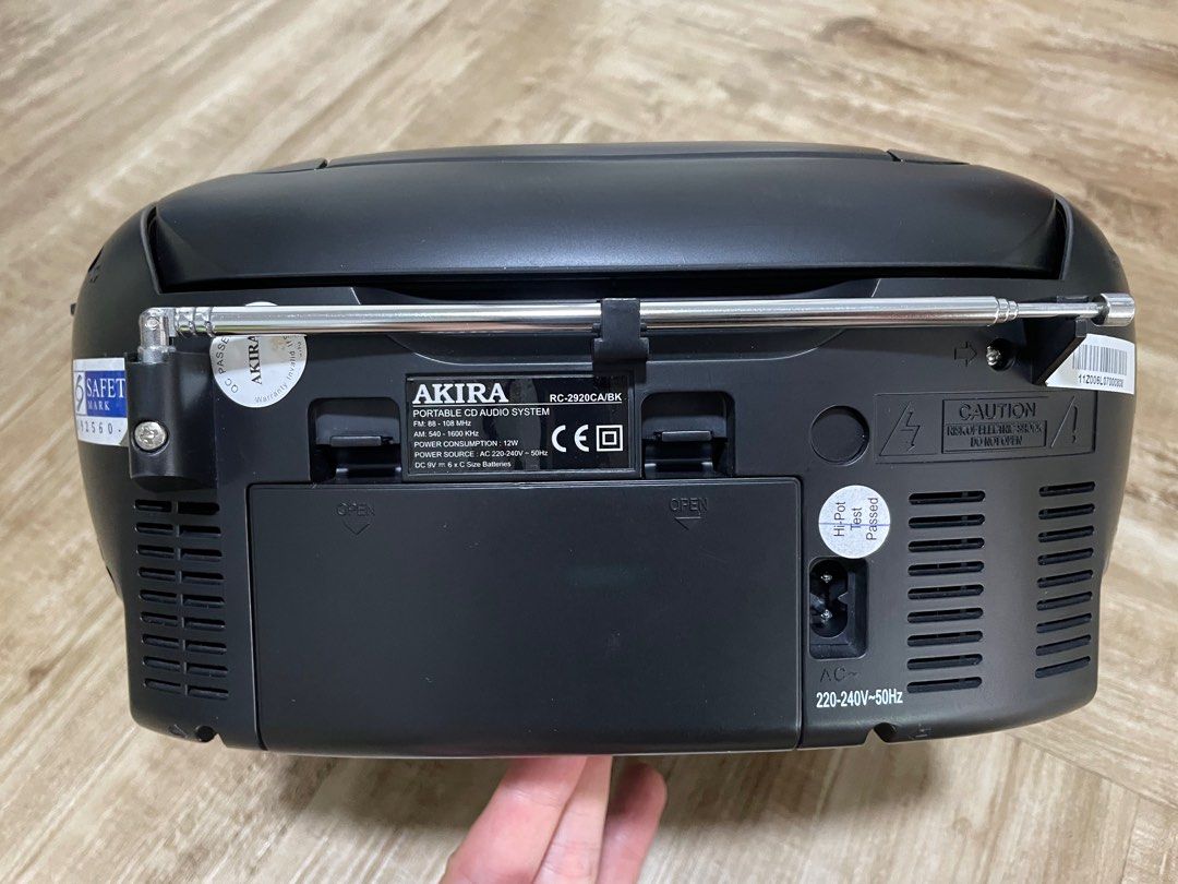 Akira portable stereo CD radio cassette recorder, Audio, Portable Music ...