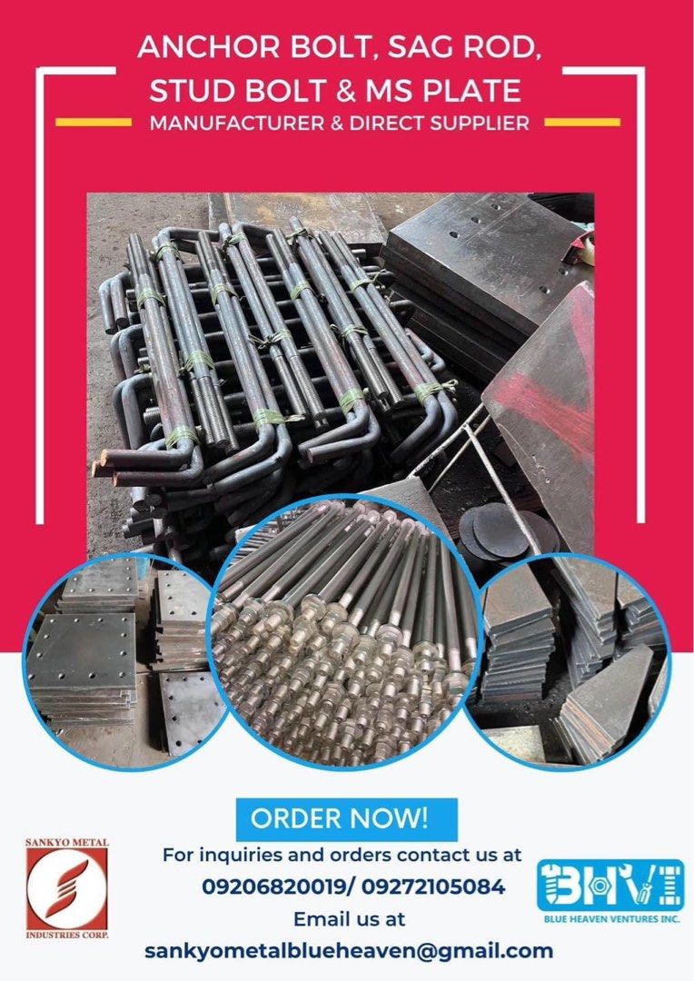 Anchor bolt A325 25mm x 450mm x 100mm, Commercial & Industrial ...