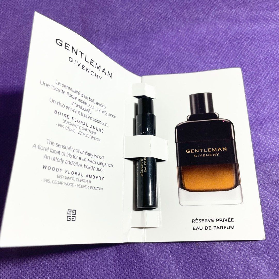 AUTHENTIC Givenchy gentleman reserve privee eau de parfum perfume spray vial, Beauty & Personal ...