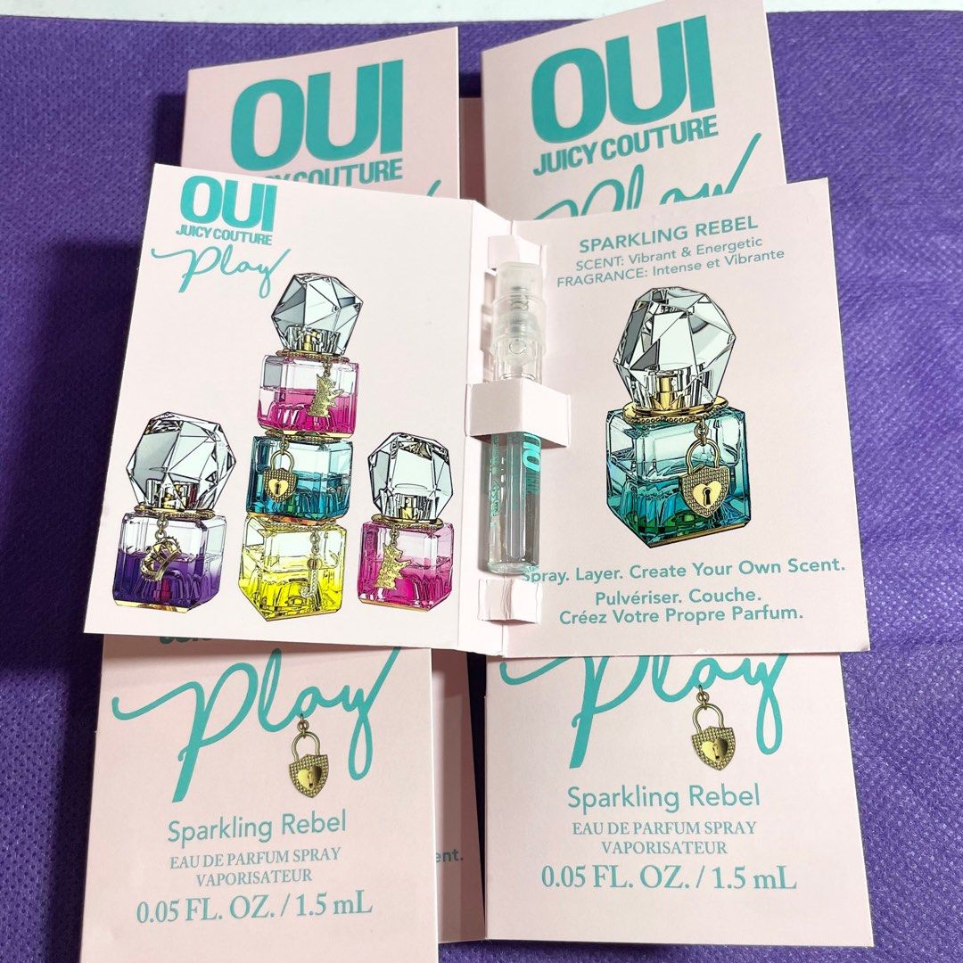 AUTHENTIC Juicy couture oui play sparkling rebel eau de parfum perfume ...