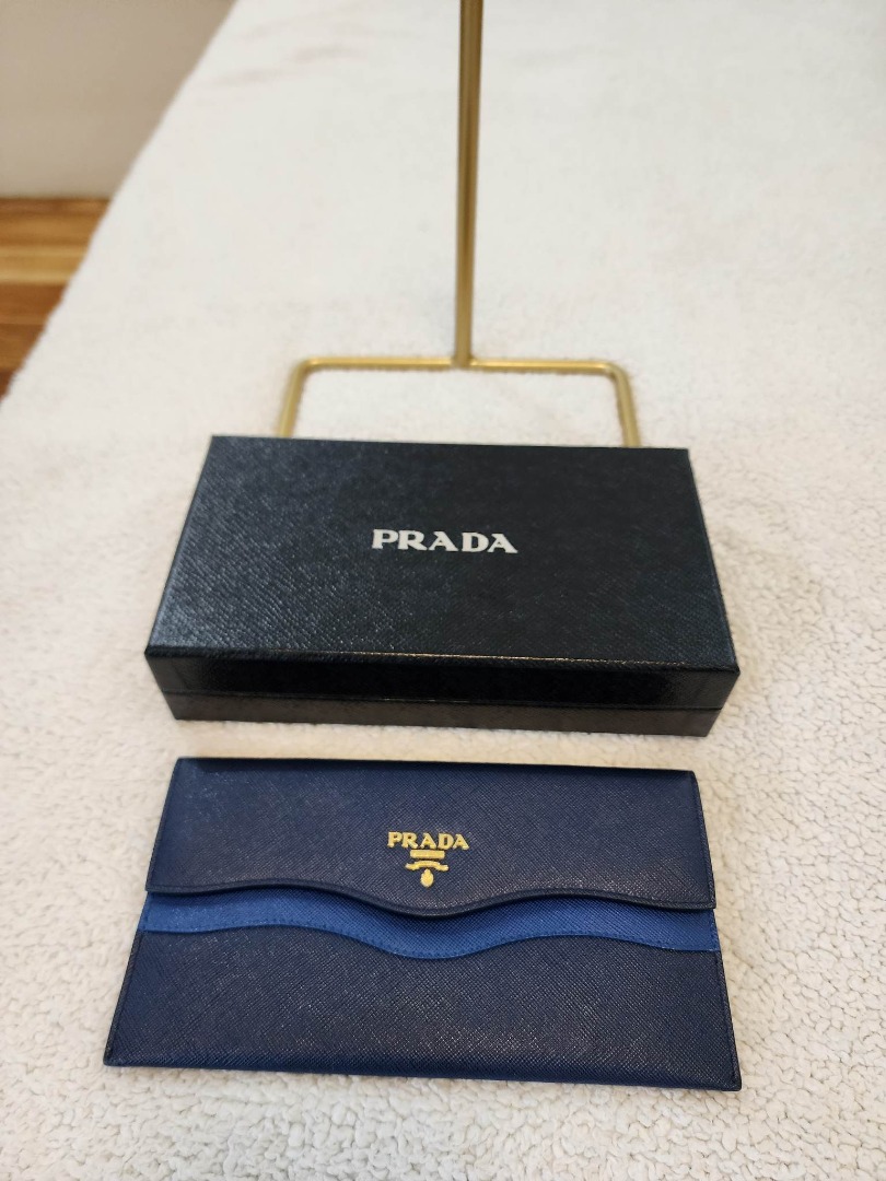 Authentic Prada Envelop Wallet, Luxury, Bags & Wallets on Carousell