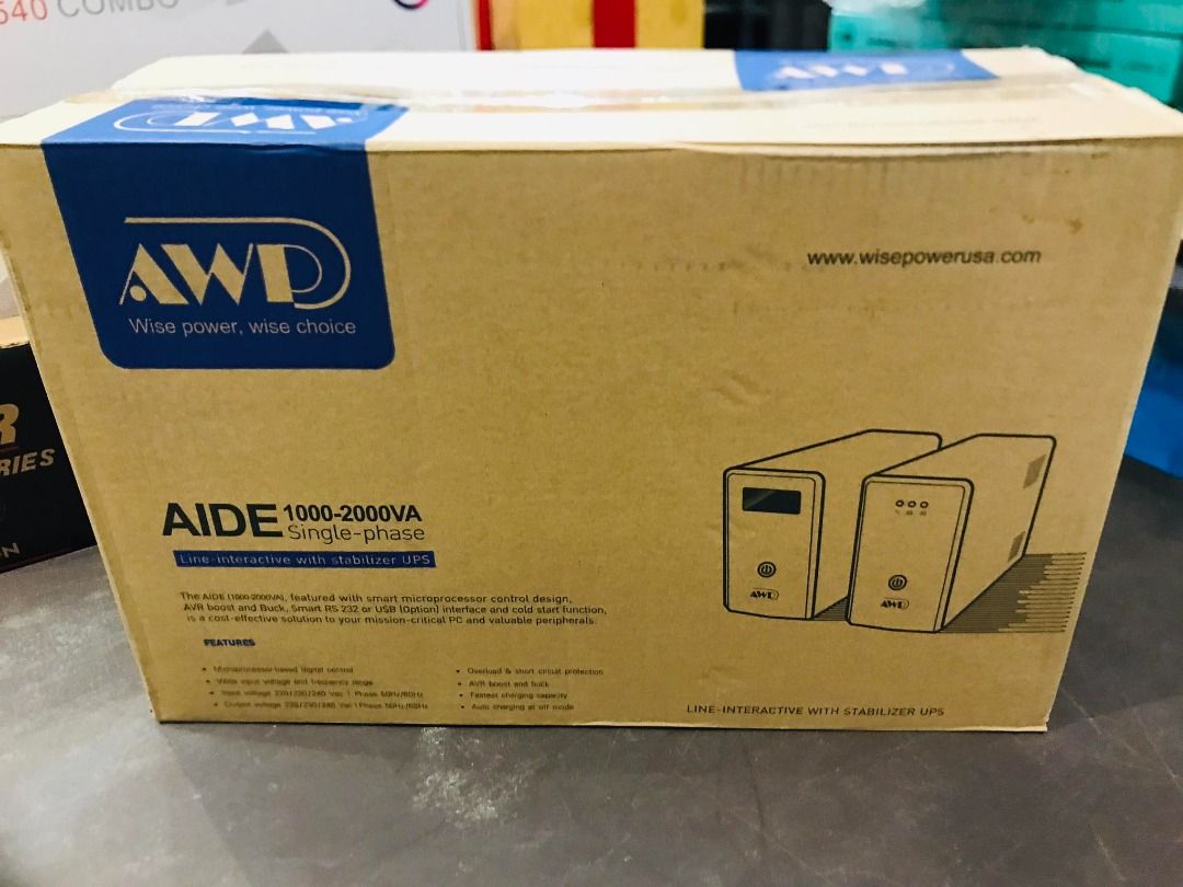 AWP AID2000 2kVA UPS 2000VA1200W Computer Server Stand-alone UPS ...