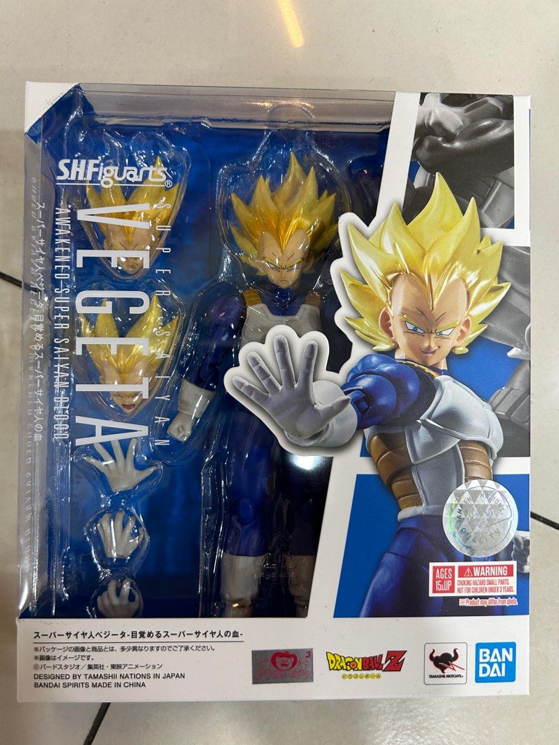 Bandai SHF S.H.Figuarts Super Saiyan Vegeta -Awakening Super Saiyan ...