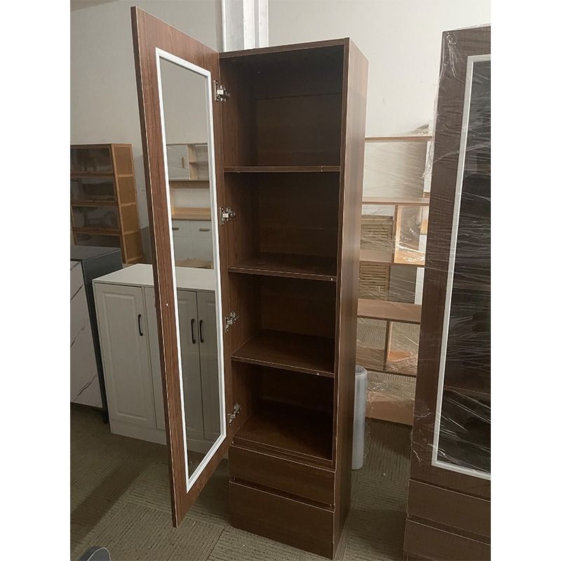 Book Cabinet Solid wood handle Soft closing Acrylic door Full back ...