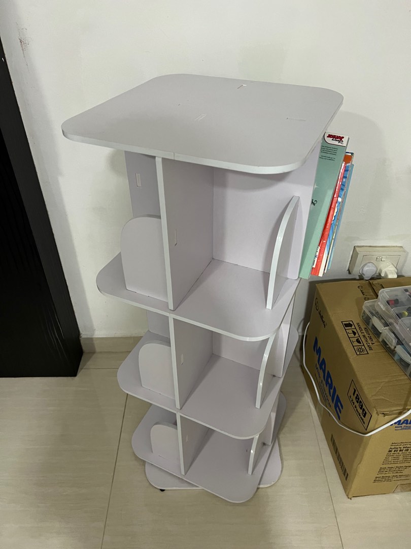 Book rack ( 360’ degree turning angle ), Furniture & Home Living ...
