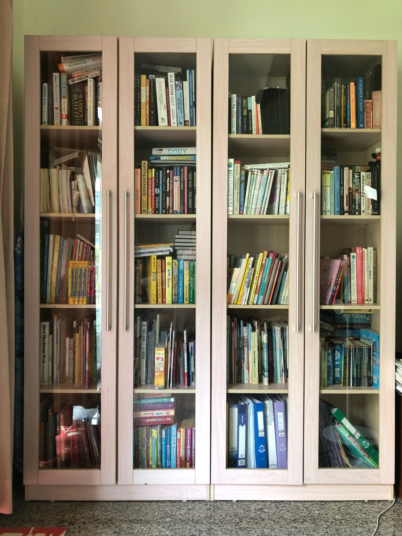 Book cabinet with doors (x2) , Furniture & Home Living, Furniture ...