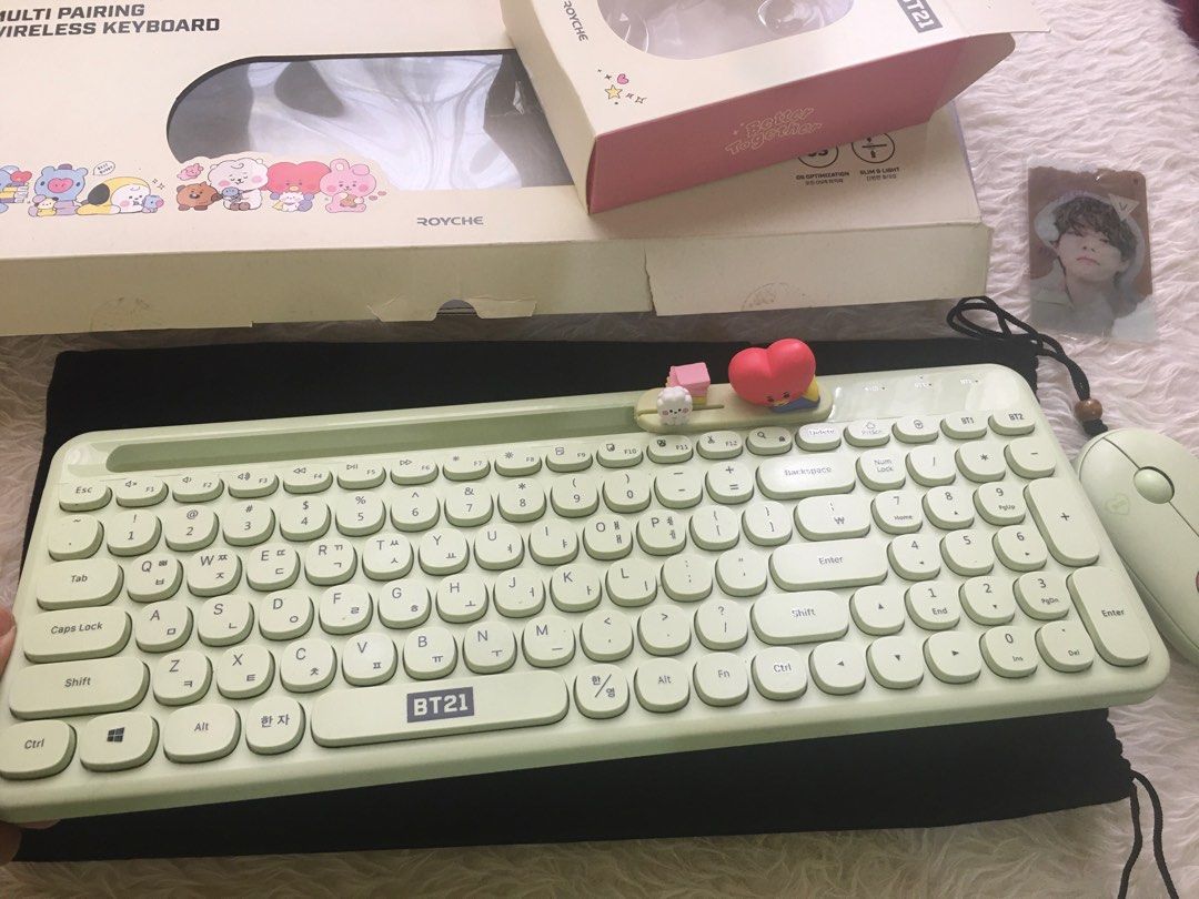 BT21 Keyboard and Mouse TATA BTS, Computers & Tech, Parts & Accessories ...