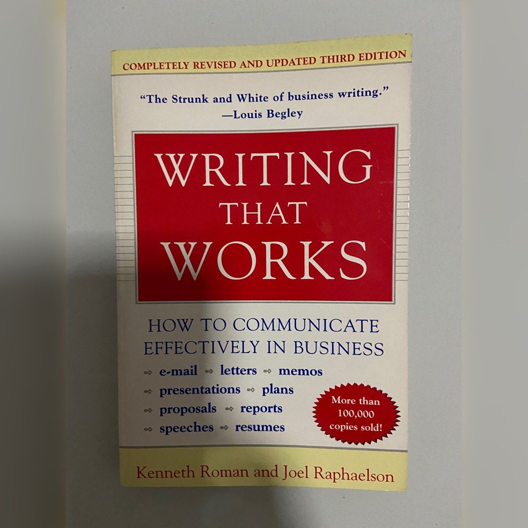 Buku Writing That Works, Buku & Alat Tulis, Buku di Carousell