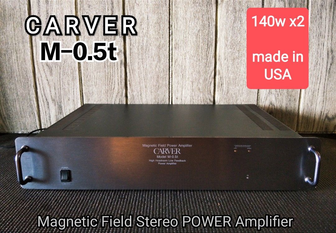 CARVER 140W Power Amplifier made in USA, Audio, Soundbars, Speakers ...
