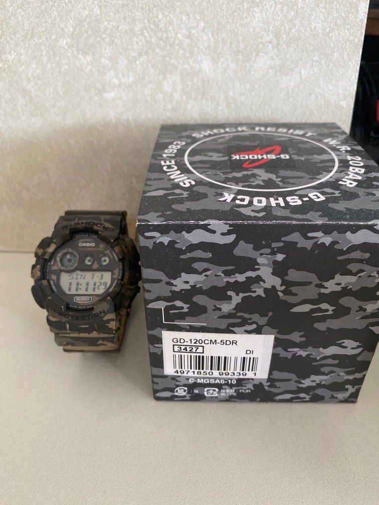 Casio g shock gd 120cm 5dr camo, Men's Fashion, Watches & Accessories ...