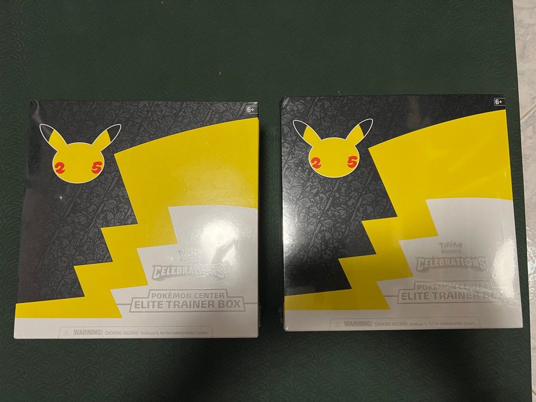 Celebrations Pokemon centre ETB elite trainer box Pokemon TCG, Hobbies ...