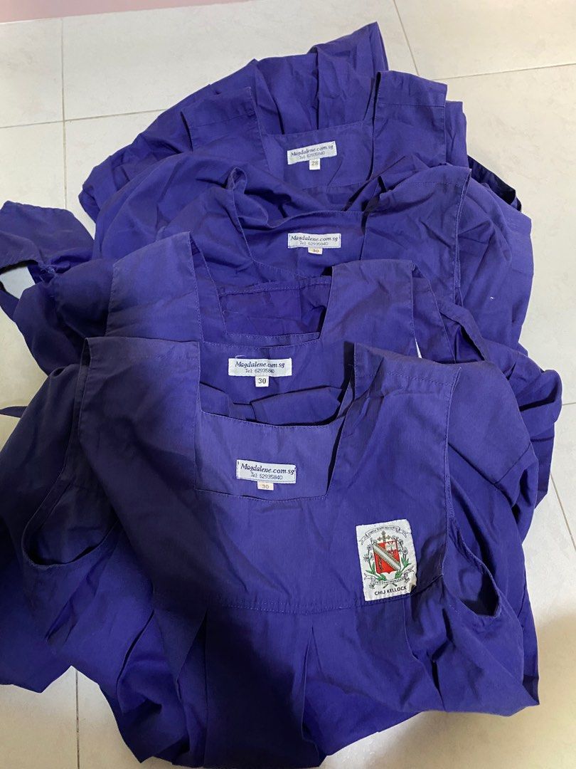 CHIJ (Kellock) Pinafore size 30, Babies & Kids, Babies & Kids Fashion ...