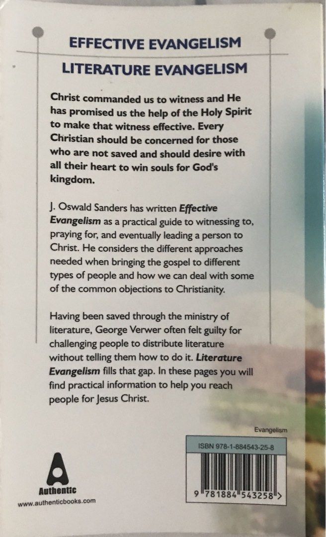 Christian : 2 books in One : Effective Evangelism by J Oswald ...