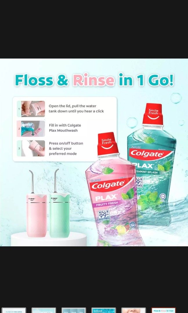 Colgate Water Flosser, Beauty & Personal Care, Oral Care on Carousell