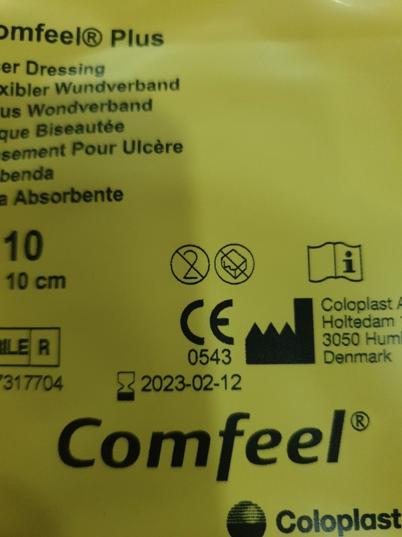 Coloplast comfeel plus Ulcer dressing. 4pcs, Health & Nutrition ...