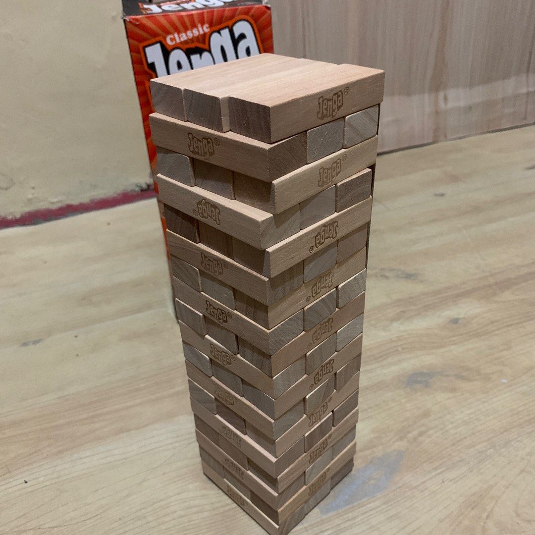 COMPLETE & ORIG Jenga Classic, Hobbies & Toys, Toys & Games on Carousell