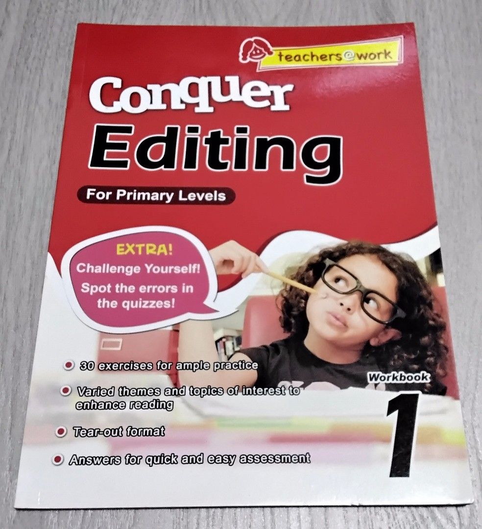 Conquer Editing Workbook 1, Hobbies & Toys, Books & Magazines, Assessment Books on Carousell